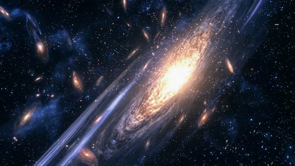 cosmic video scene showcasing spiral | Free Video - rawpixel