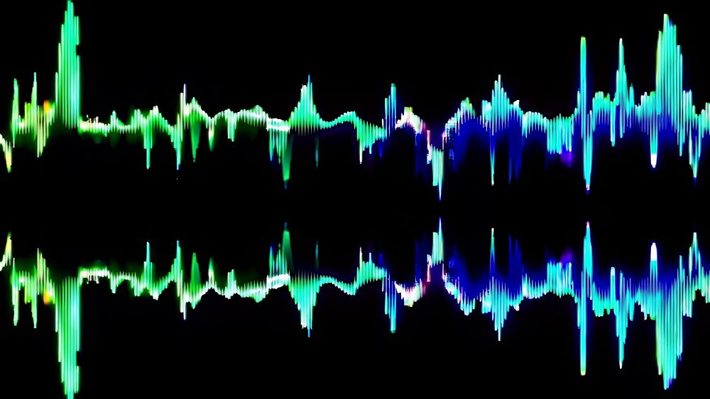 Dynamic soundwave visualization vibrant colors | Free Video - rawpixel