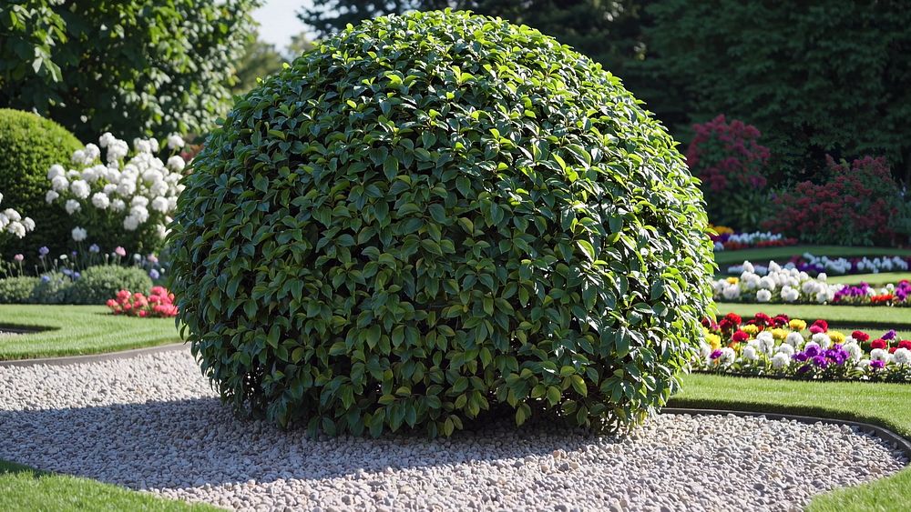 beautifully manicured garden spherical bush | Free Video - rawpixel