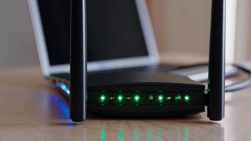 Close-up, low-angle shot wireless router | Free Video - rawpixel