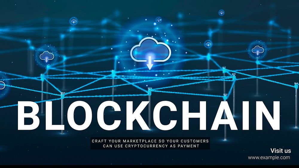 Blockchain blog banner template, editable | Free Photo - rawpixel