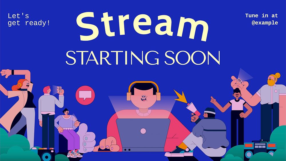 Streaming soon blog banner template | Free Photo - rawpixel