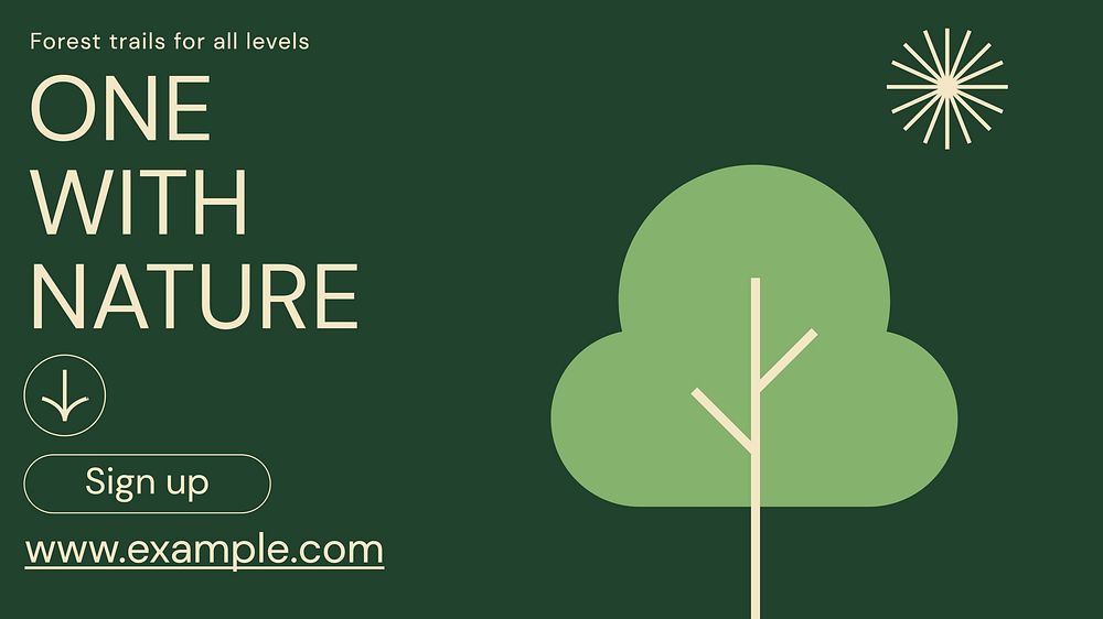 Nature trails blog banner template | Free Photo - rawpixel