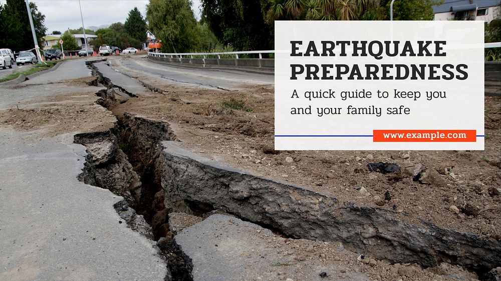 Earthquake preparedness blog banner template | Free Photo - rawpixel