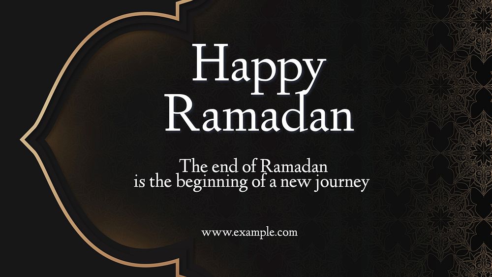Happy Ramadan blog banner template | Free Photo - rawpixel
