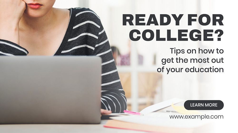 Ready college blog banner template | Free Photo - rawpixel