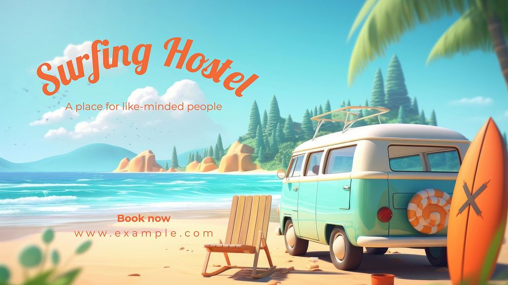 Hostel blog banner template | Free Photo - rawpixel