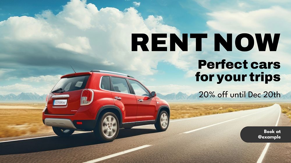 Car rental blog banner template | Free Photo - rawpixel