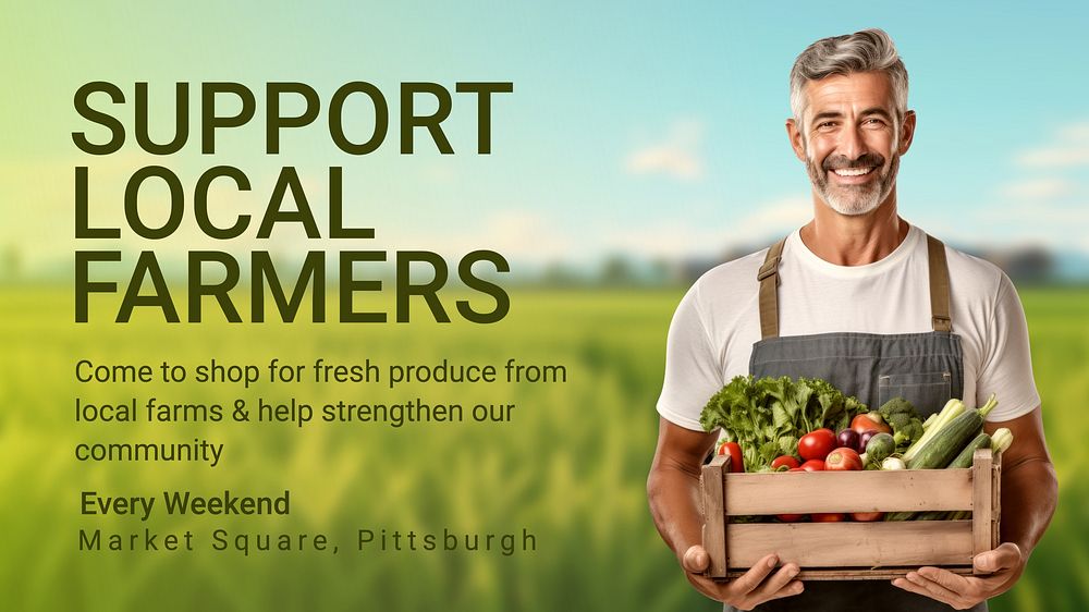 Support local farmers blog banner | Free Photo - rawpixel