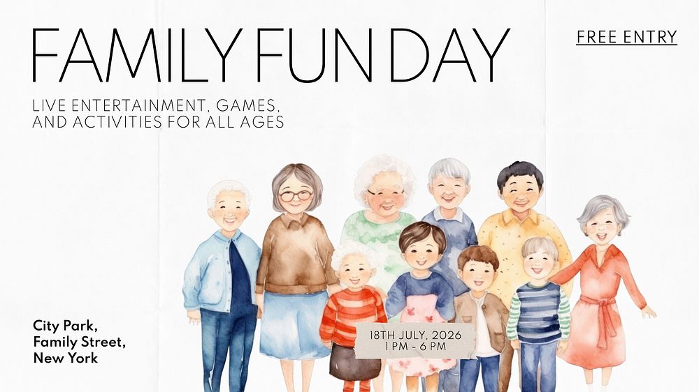 Family fun day blog banner | Premium Photo - rawpixel