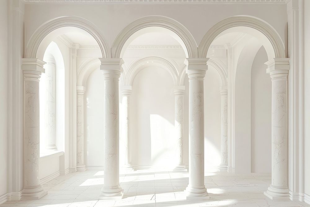 Arch architecture indoors arched. | Free Photo - rawpixel