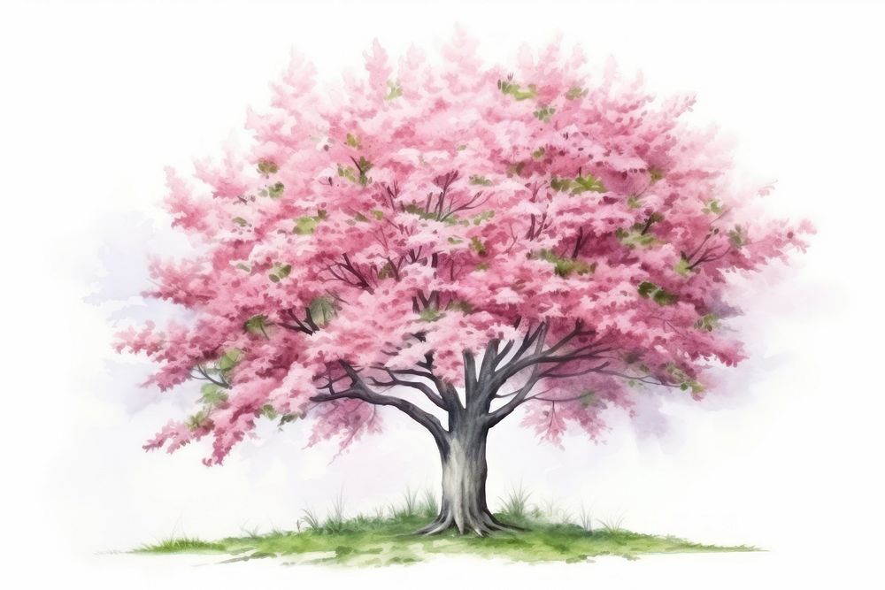 Illustration spring tree art painting | Free Photo Illustration - rawpixel