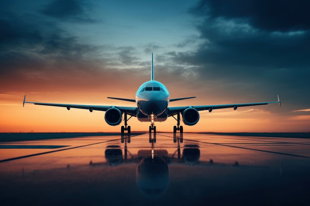 Airplane run way transportation aircraft | Free Photo - rawpixel