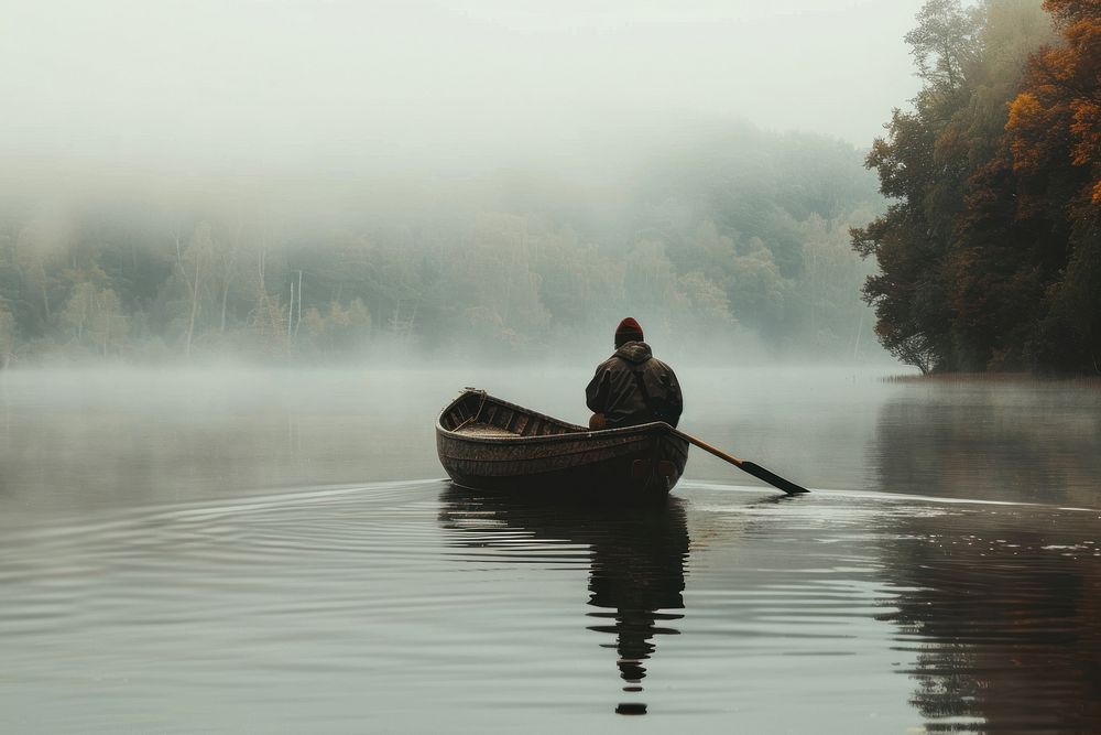 Boatman lake boat transportation recreation | Free Photo - rawpixel