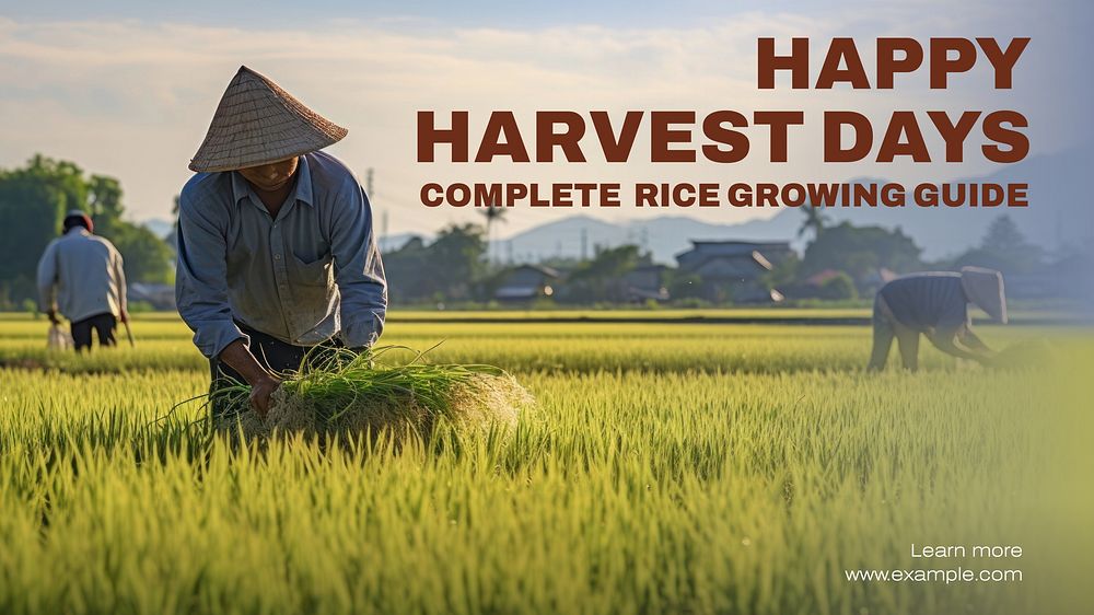 Harvest blog banner template | Free Photo - rawpixel