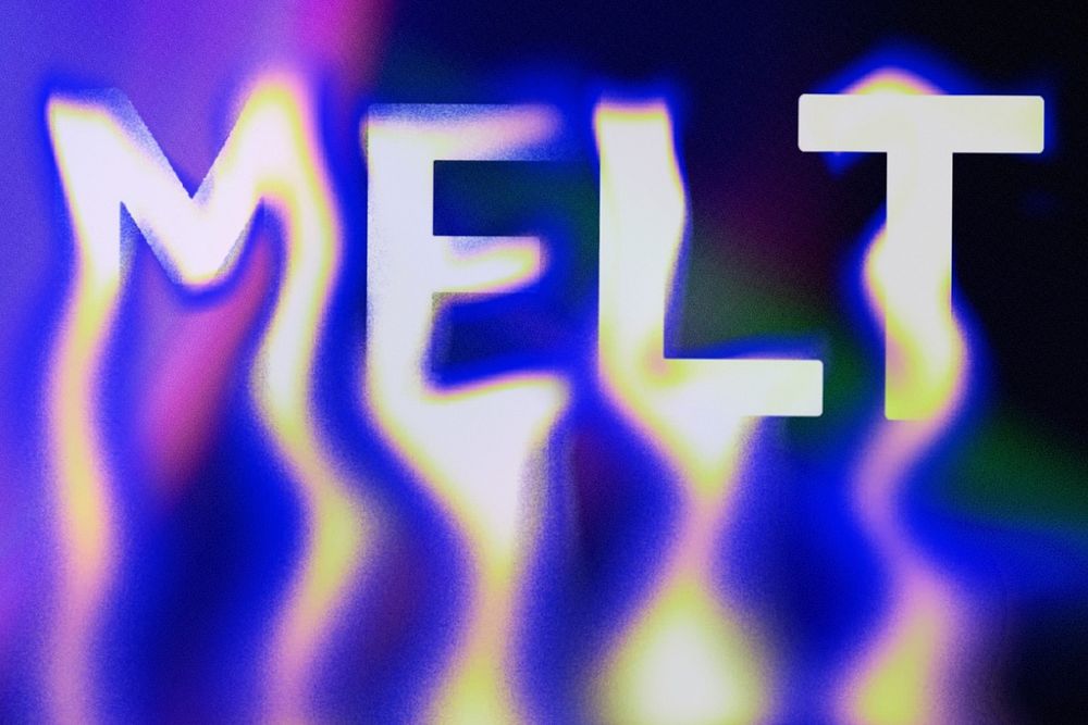 Melt word fluid neon font | Free Photo Illustration - rawpixel