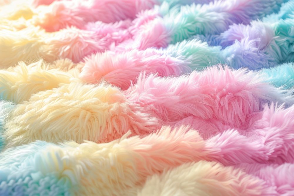 Fluffy rainbow fabric background animal | Premium Photo - rawpixel