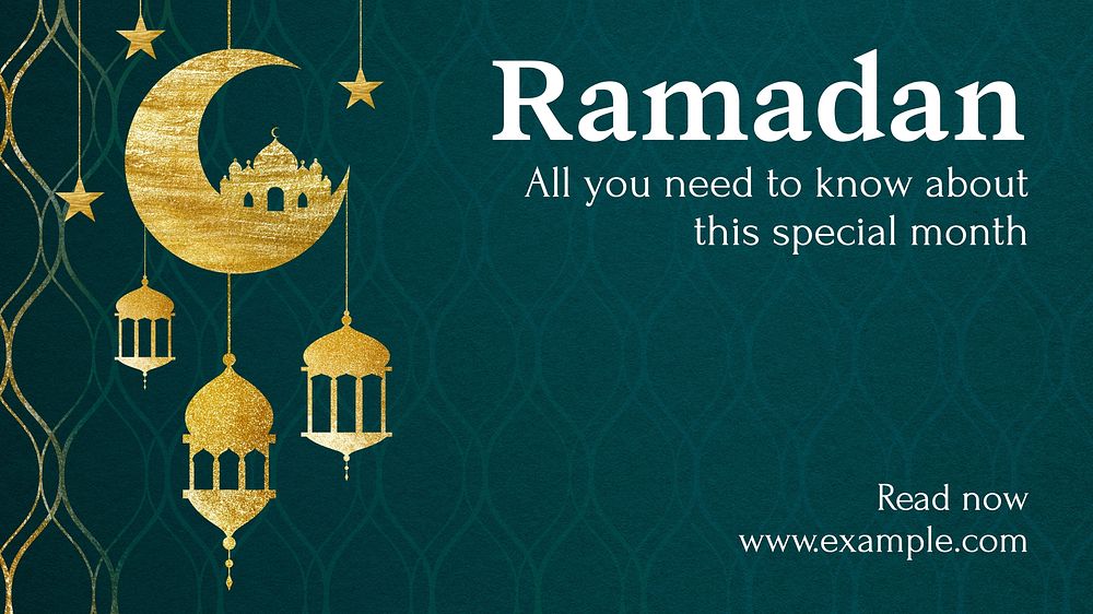 Ramadan blog banner template | Free Photo - rawpixel