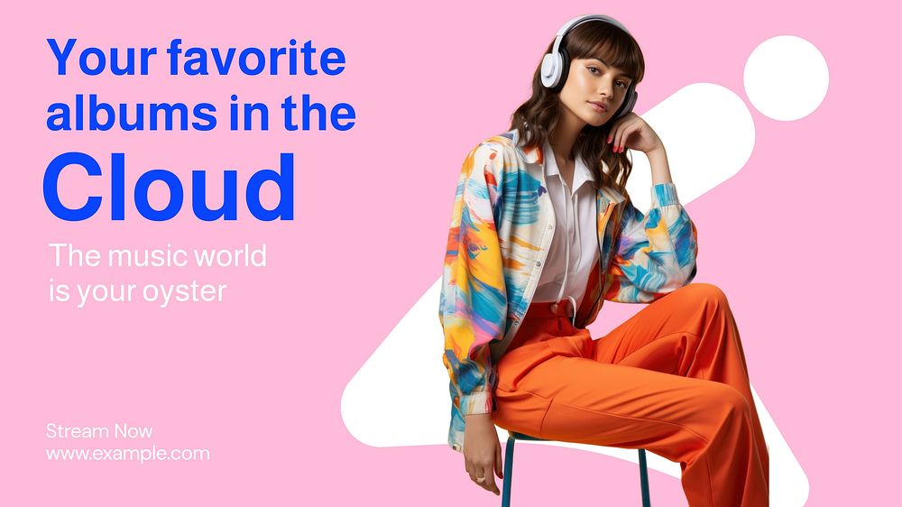 Music streaming cover template | Free Photo - rawpixel