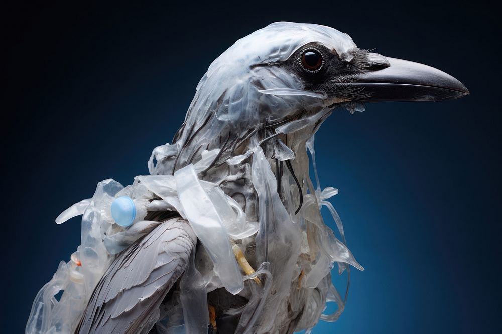 Bird strangled plastic bird animal | Free Photo - rawpixel