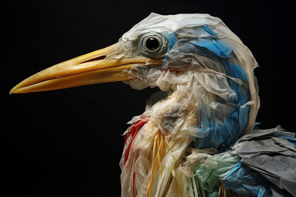 Bird strangled plastic bird waterfowl | Free Photo - rawpixel