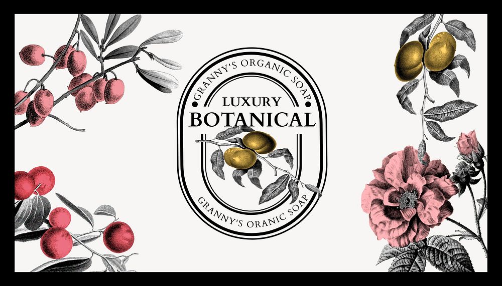 Vintage botanical business card template, | Free Photo - rawpixel