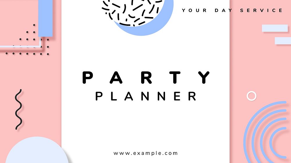 Party planner YouTube thumbnail template, | Free Photo - rawpixel