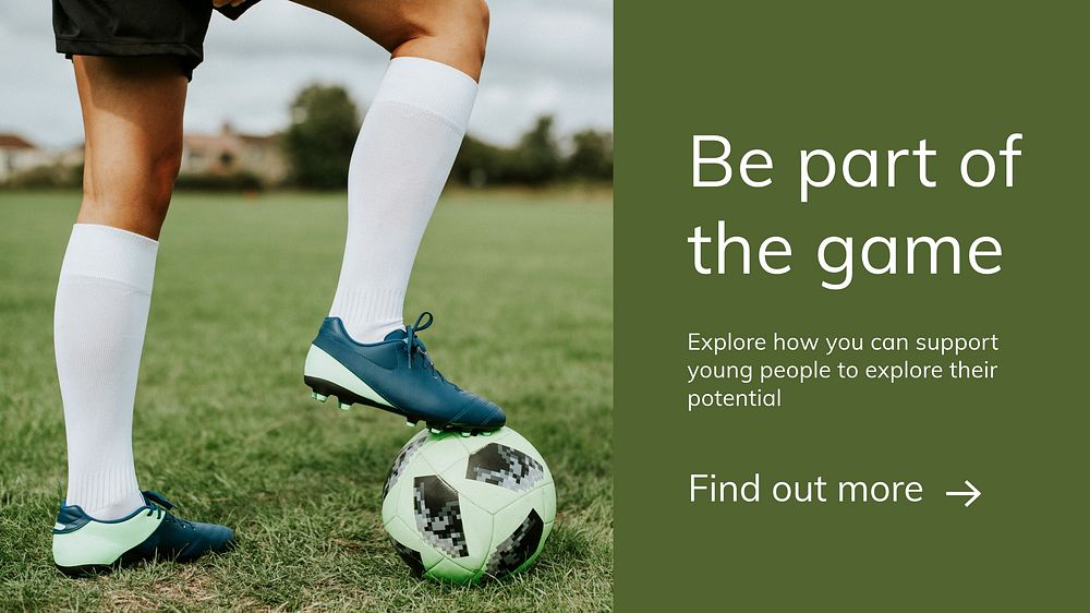 Football presentation template, sport editable | Free Photo - rawpixel