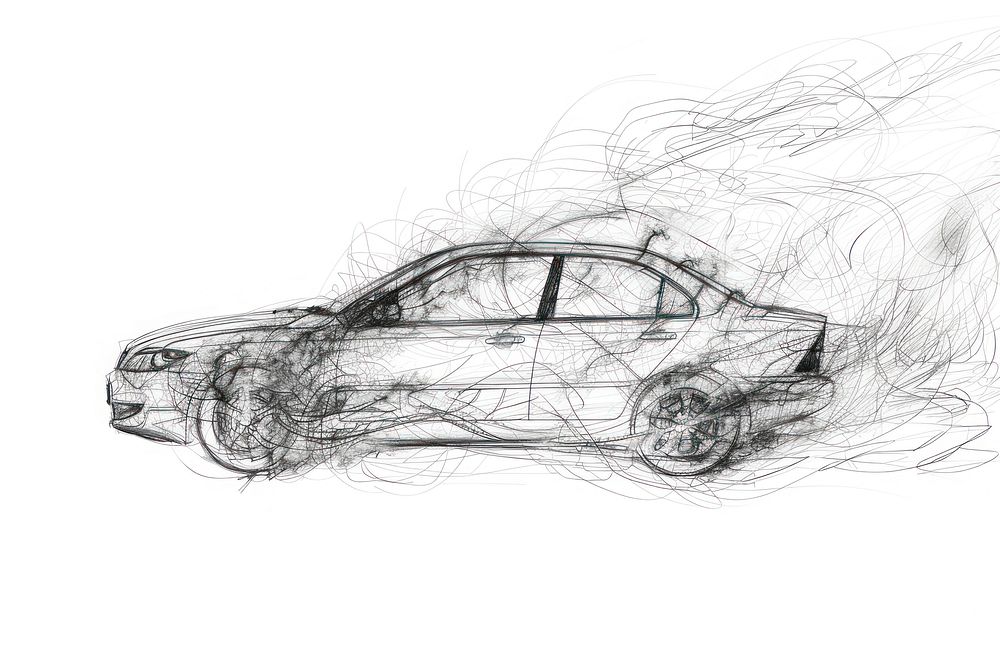 Car combustion traffic drawing illustrated | Free Photo Illustration ...