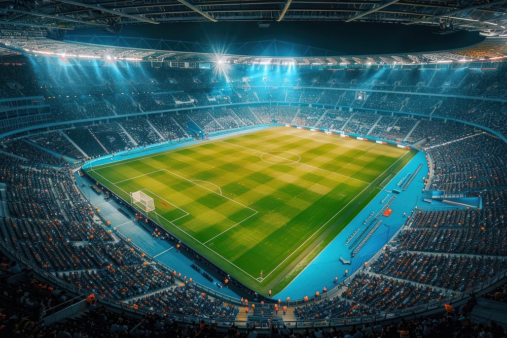 Soccer stadium architecture outdoors building. | Free Photo - rawpixel