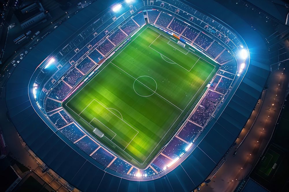 Soccer stadium architecture outdoors building. | Free Photo - rawpixel