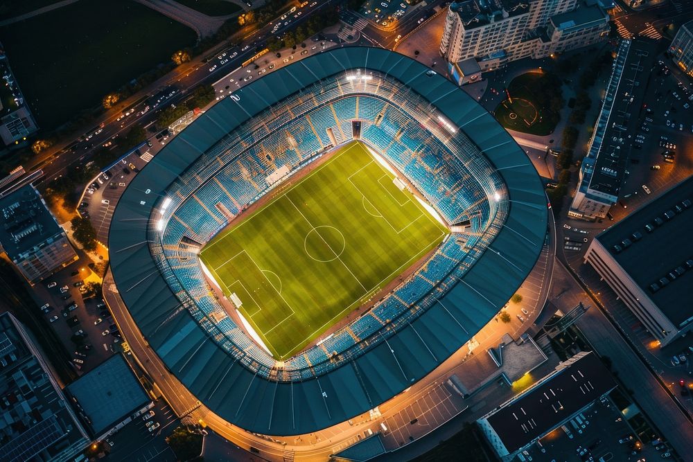 Soccer stadium architecture outdoors building. | Free Photo - rawpixel