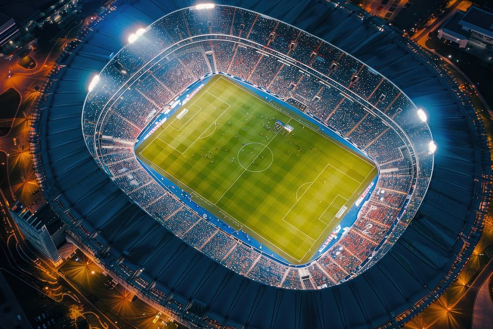 Soccer stadium architecture outdoors building. | Free Photo - rawpixel