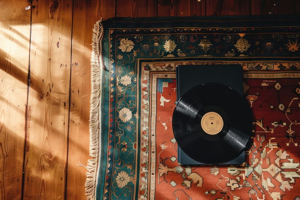 Music album mockup wood rug | Free Photo - rawpixel