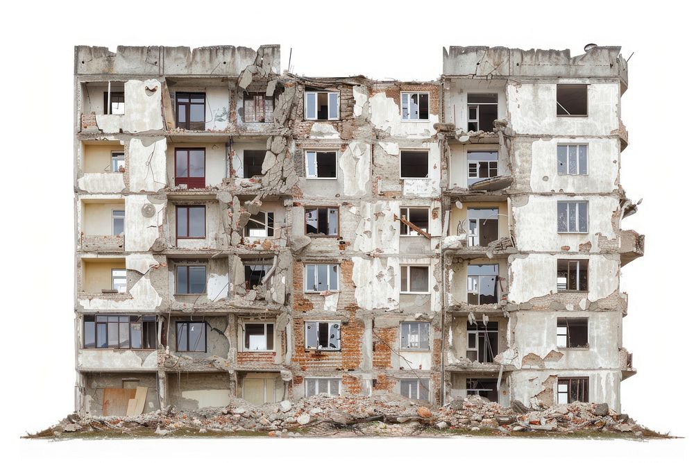 Apartment destroyed building architecture urban | Premium Photo - rawpixel