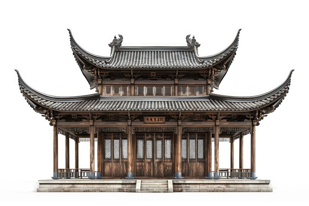 Wooden temple building architecture housing | Free Photo - rawpixel