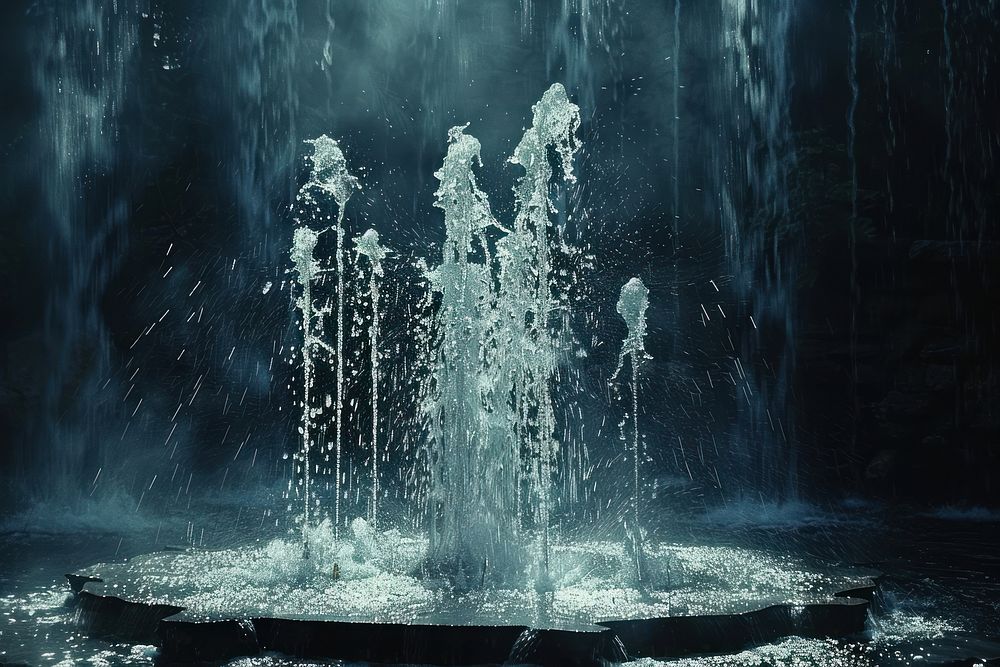 Fountain water jets fountain architecture | Free Photo - rawpixel