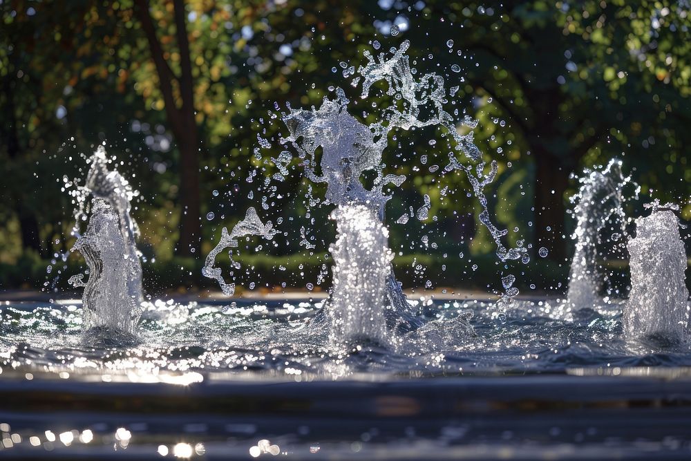 Fountain water jets fountain architecture. | Free Photo - rawpixel
