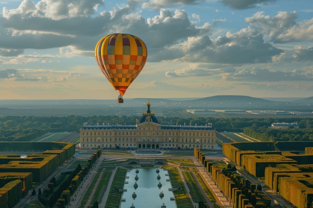 Balloon ride Palace Versailles palace | Free Photo - rawpixel