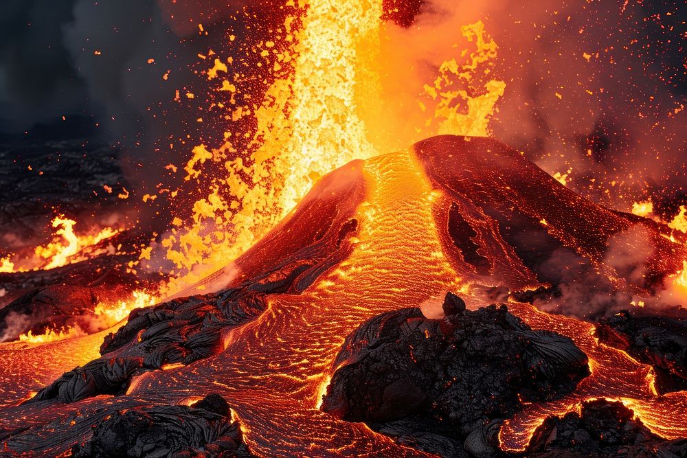 Volcano mountain outdoors eruption. | Free Photo - rawpixel