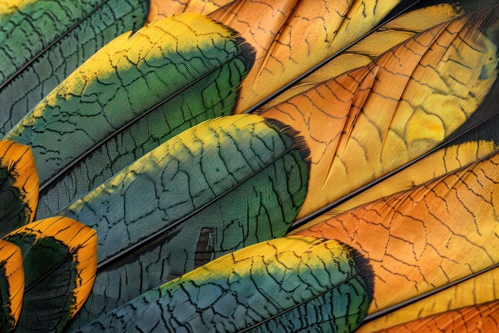 Orange-bellied Parrot Bird Wing texture | Premium Photo - rawpixel