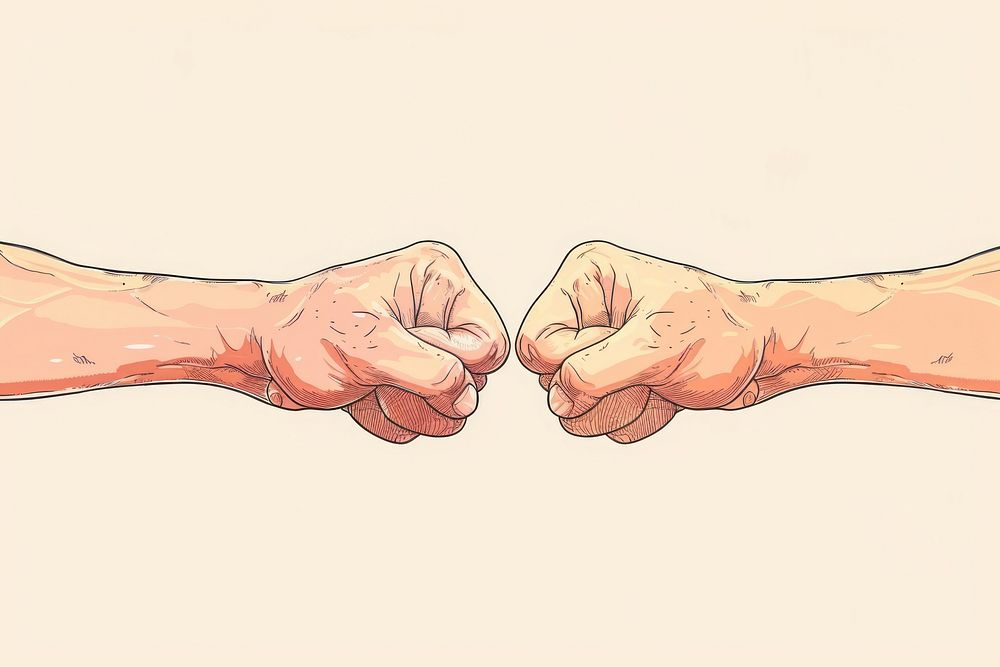 Hand bumping fist together person | Free Photo Illustration - rawpixel