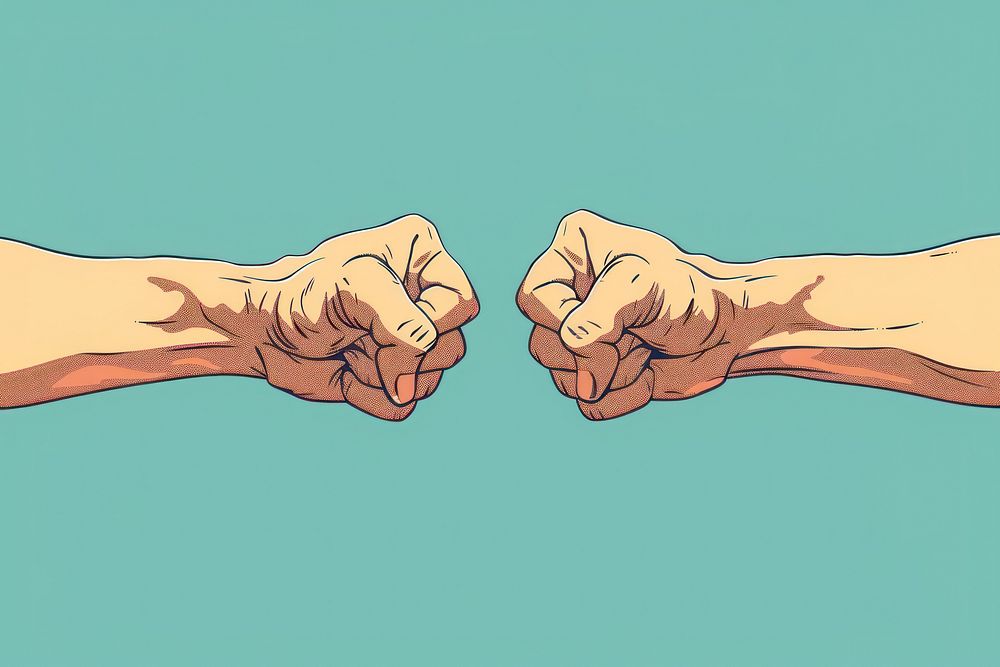 Hand bumping fist together person | Free Photo Illustration - rawpixel
