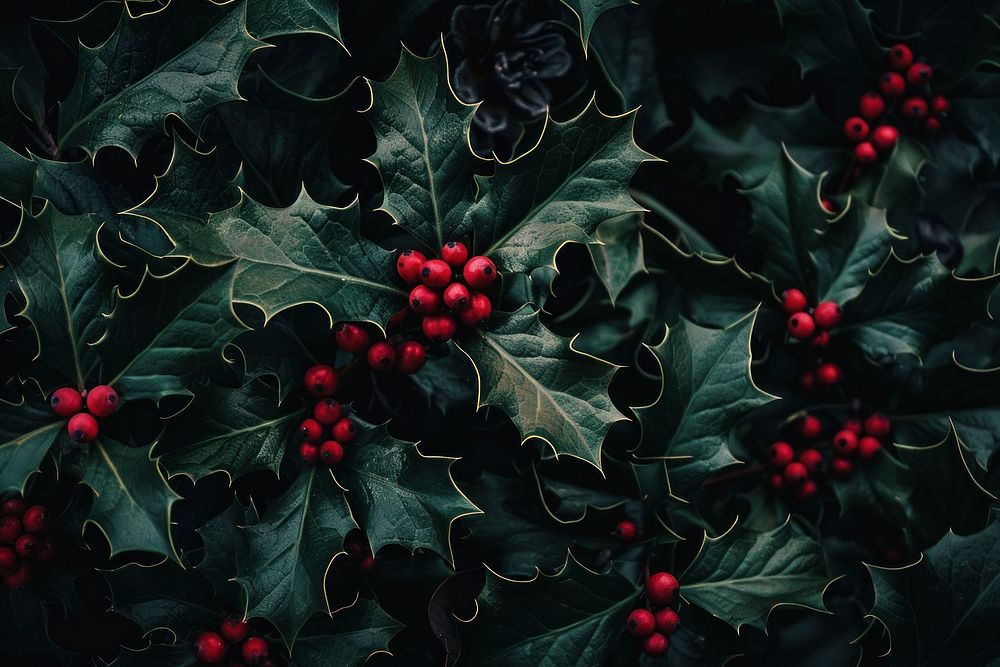 Christmas holly outdoors produce nature. | Free Photo - rawpixel