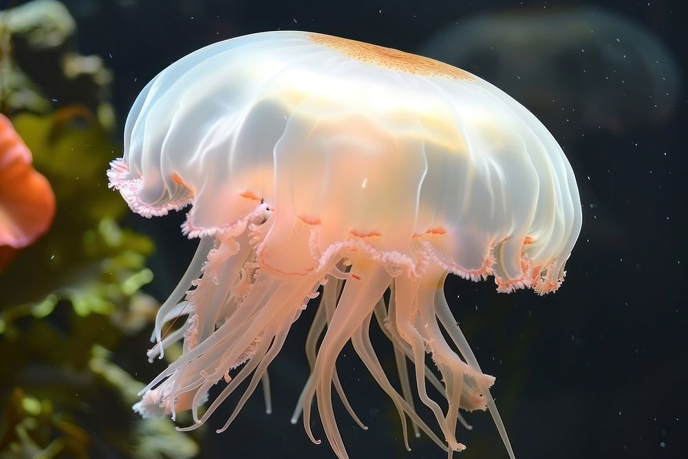 Sea life invertebrate jellyfish animal. | Free Photo - rawpixel