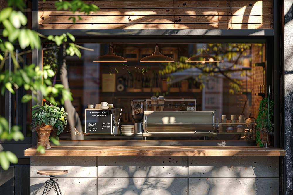 Coffee shop window mockup restaurant | Free Photo - rawpixel