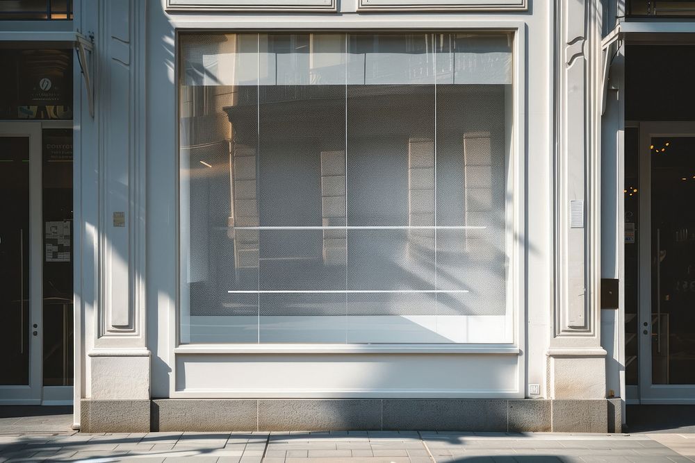 Minimal shoes shop window mockup | Premium Photo - rawpixel