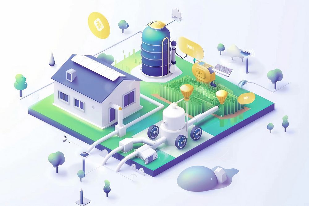 Smart farm technology diagram cad | Free Photo Illustration - rawpixel