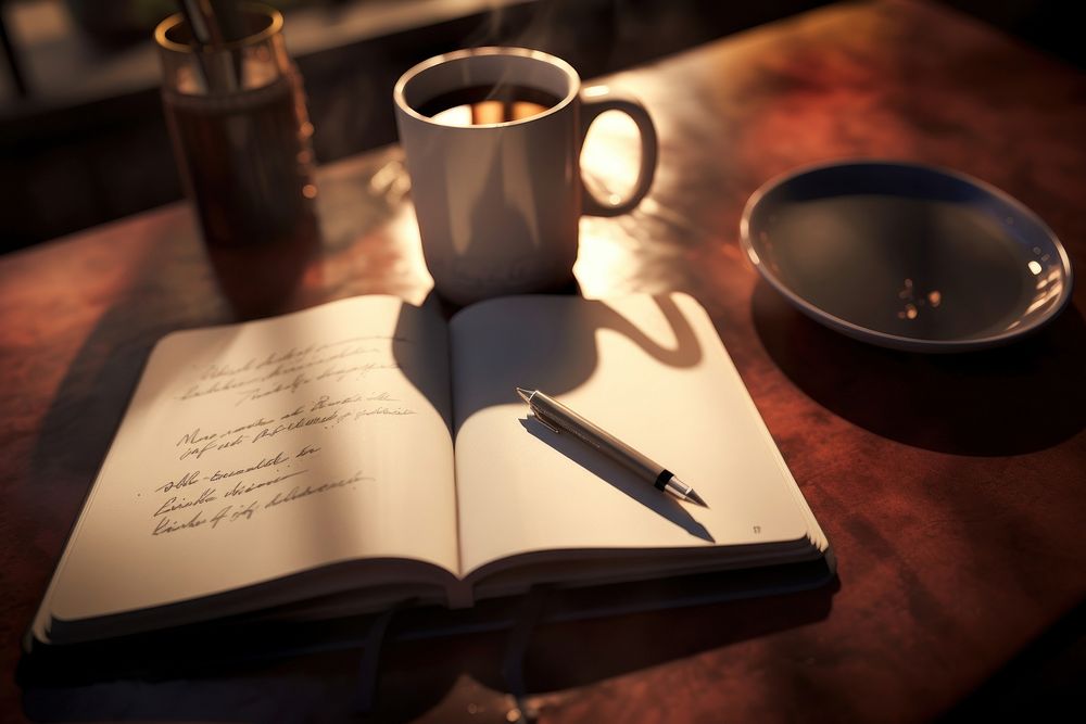Notebook fountain pen writing coffee | Premium Photo - rawpixel