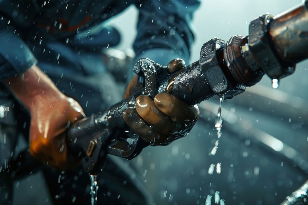 Plumber using large pipe wrench | Free Photo - rawpixel